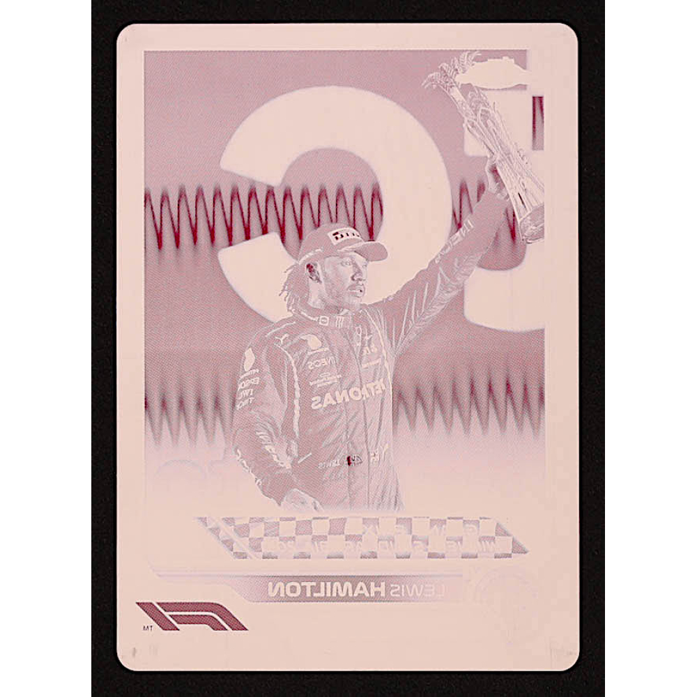 Lewis Hamilton 2022 Topps Chrome Formula 1 Printing Plates Magenta #171 ...