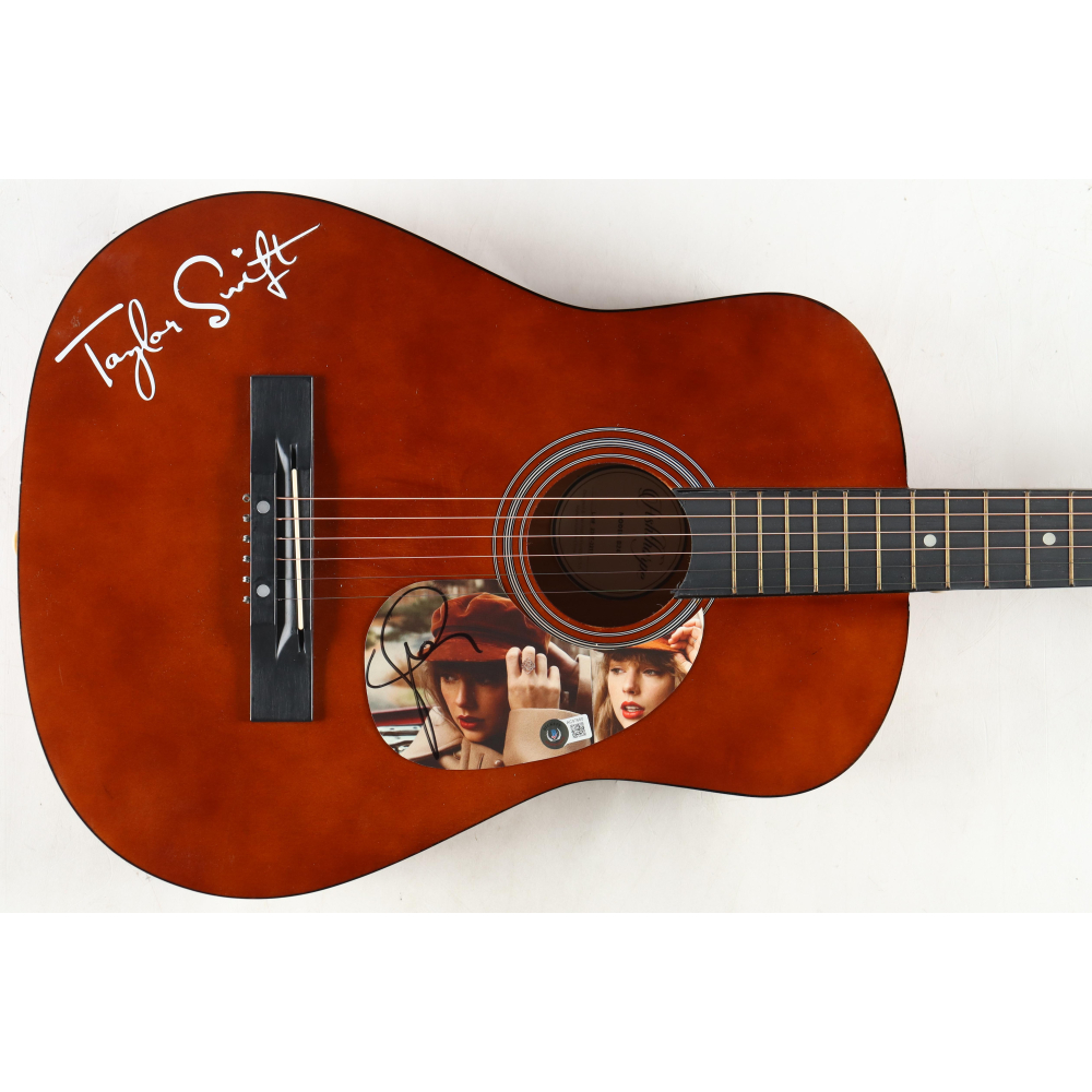 Taylor Swift Signed 39" Acoustic Guitar (Beckett) | Pristine Auction