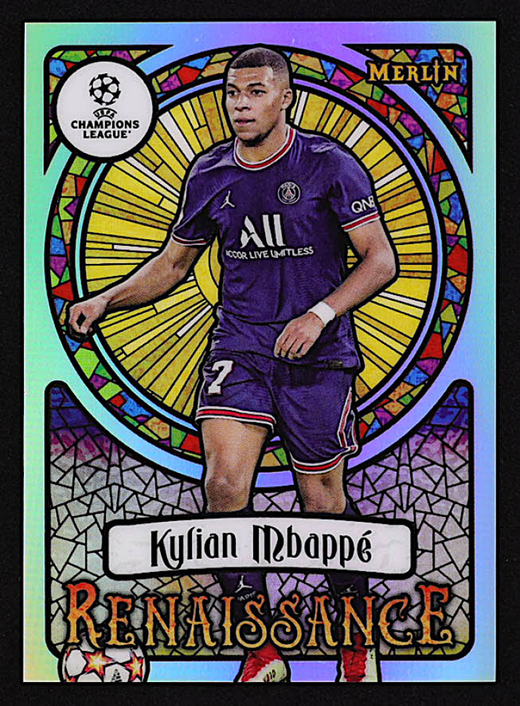 Kylian Mbappe 2021-22 Merlin UEFA Champions League Renaissance #R4 ...