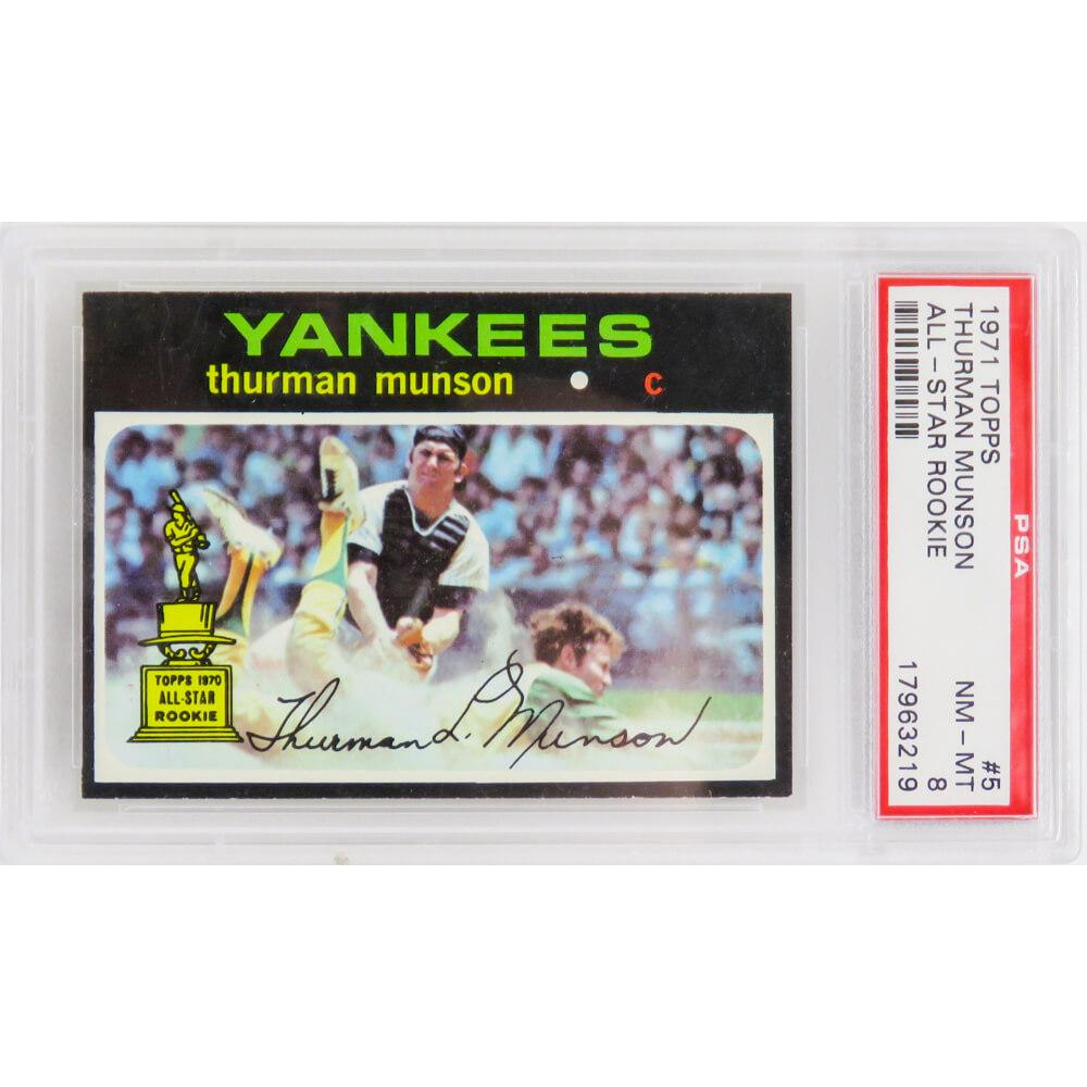 Thurman Munson 1971 Topps #5 (PSA 8) | Pristine Auction