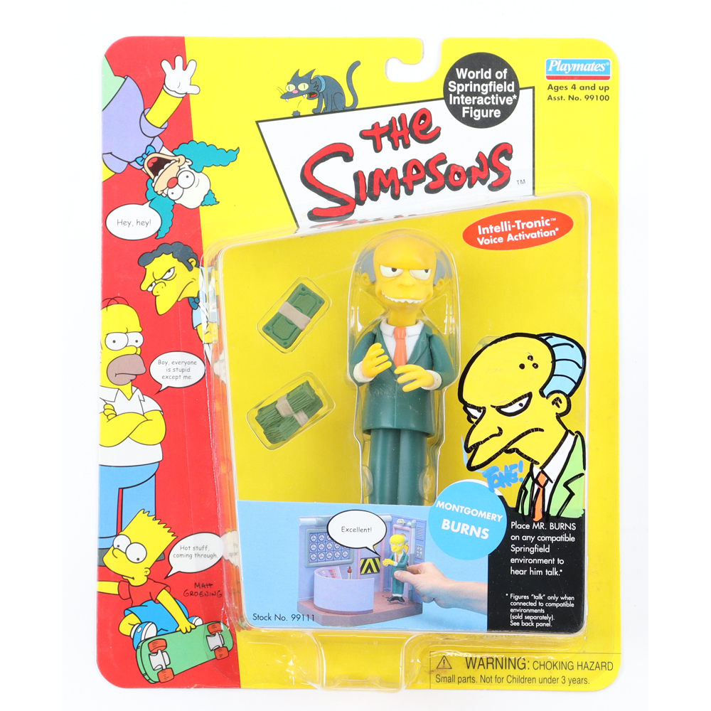 Tone Rodriguez Signed "The Simpsons" Mr. Burns Figure (JSA) | Pristine ...