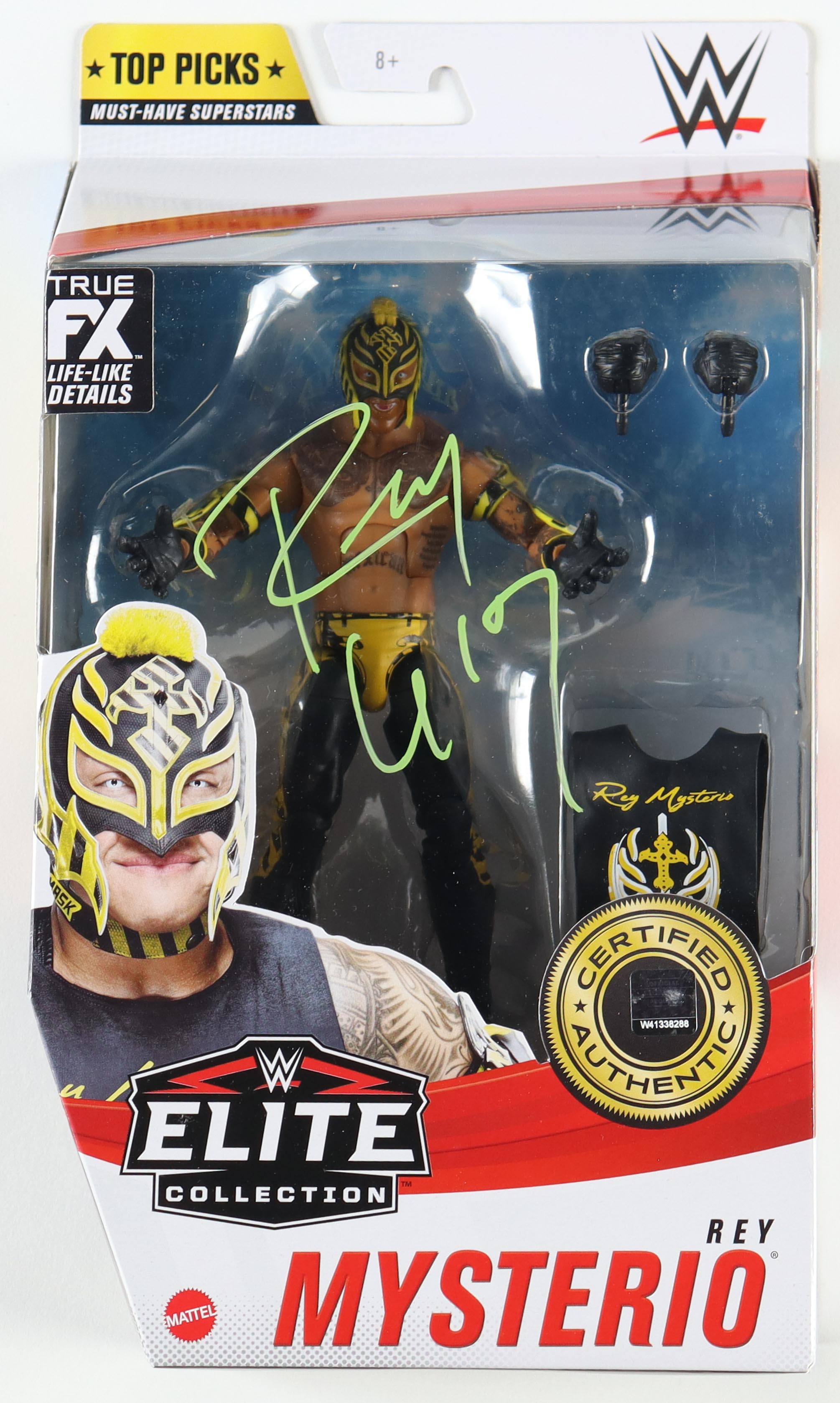 Rey Mysterio Signed WWE Elite Collection Action Figure Inscribed "6/9"(JSA) | Pristine Auction