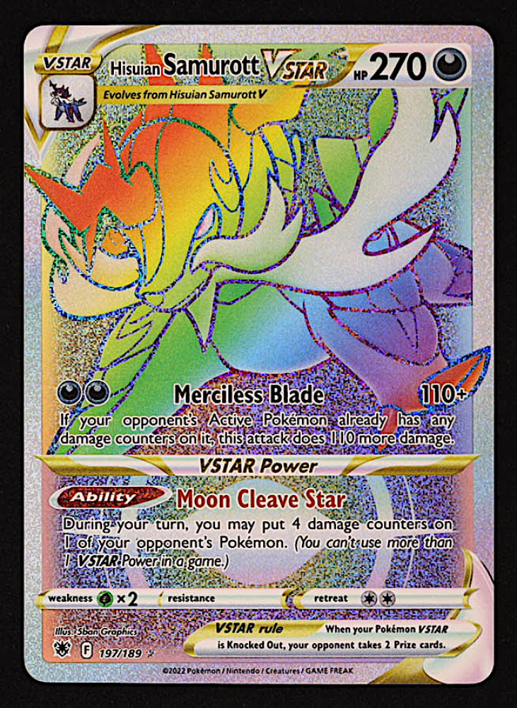 Hisuian Samurott VSTAR Pokemon 2022 Astral Radiance #197 | Pristine Auction