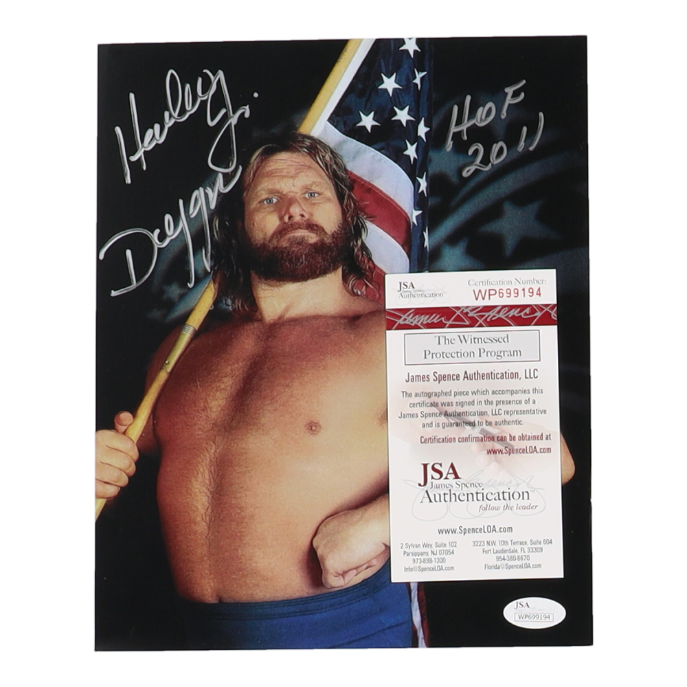"Hacksaw" Jim Duggan Signed WWE 8x10 Photo Inscribed "HOIF 2011" (JSA ...