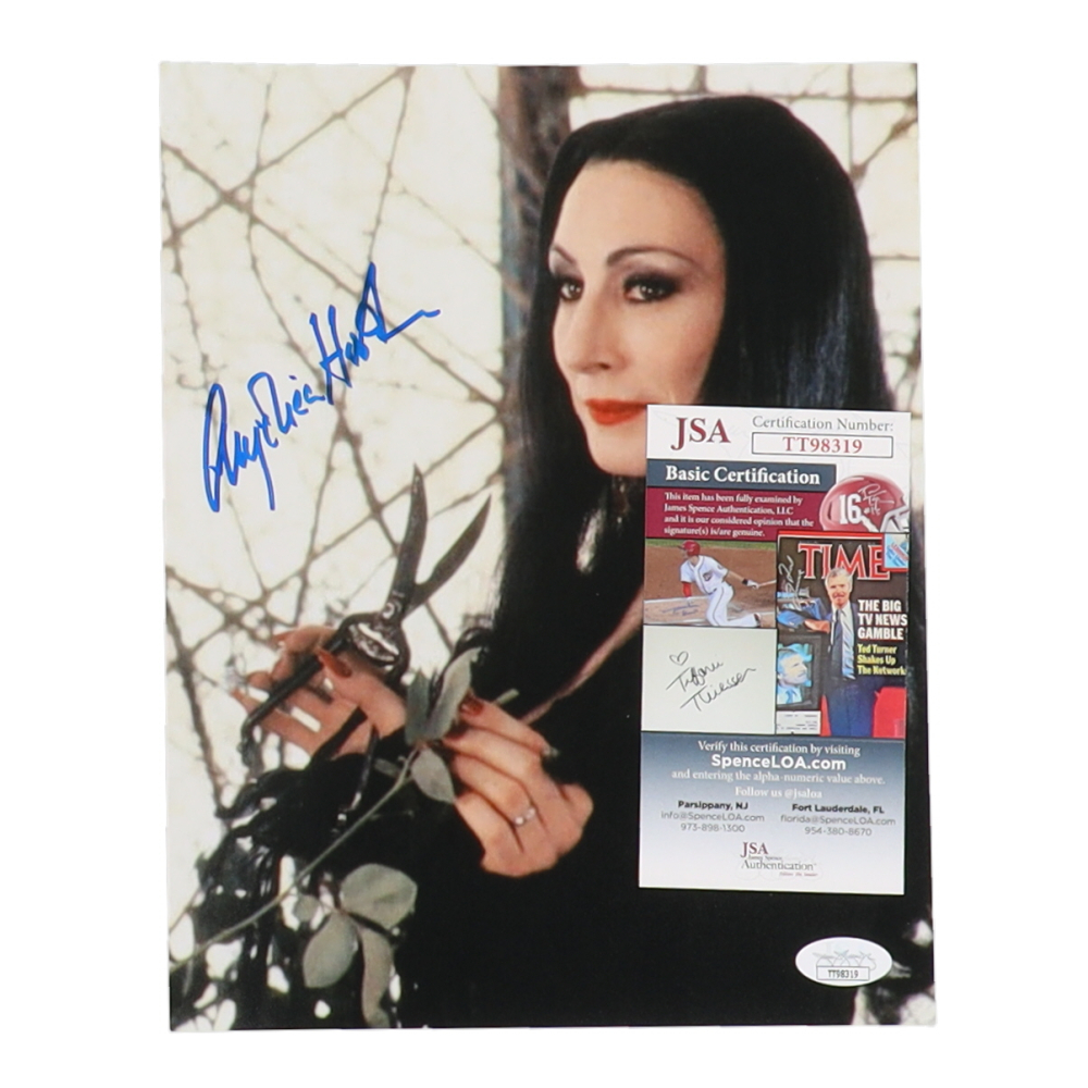 Anjelica Huston Signed "The Addams Family" 8x10 Photo (JSA) | Pristine ...
