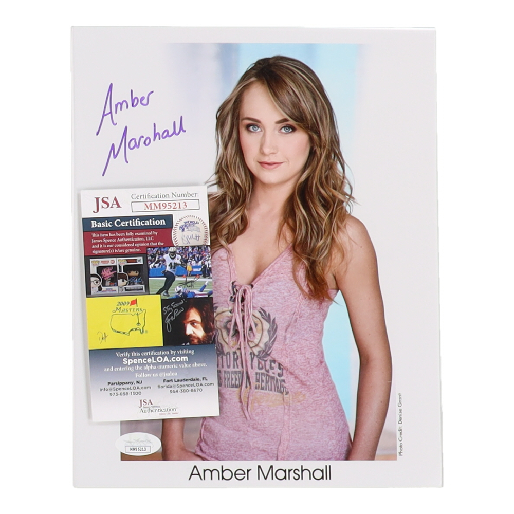 Amber Marshall Signed 8x10 Photo (JSA) | Pristine Auction