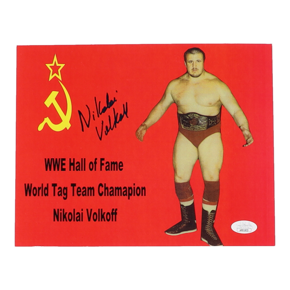 Nikolai Volkoff Signed WWE 8x10 Photo (JSA) | Pristine Auction