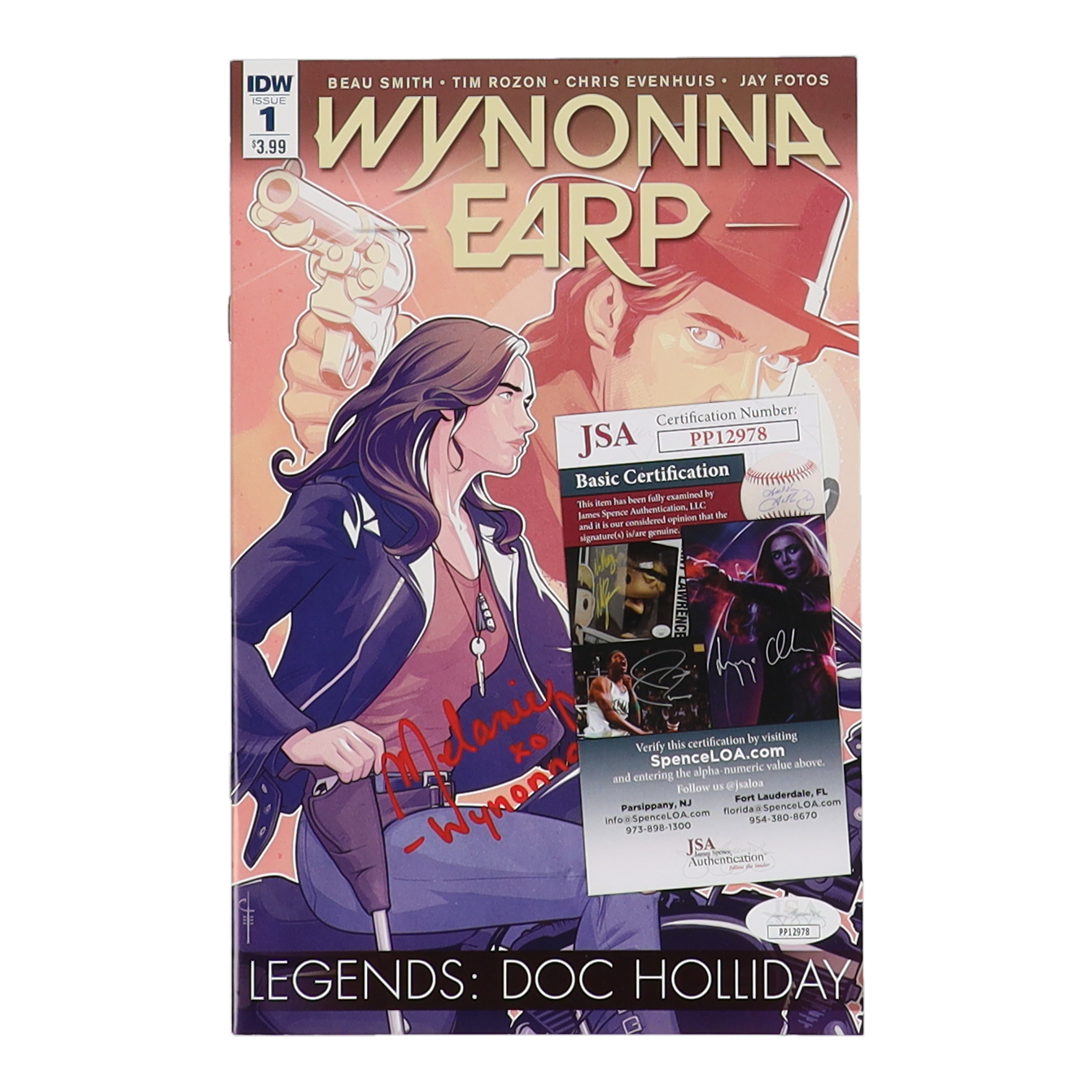 Melanie Scrofano Tim Rozon Signed 2016 Wynonna Earp Legends Issue