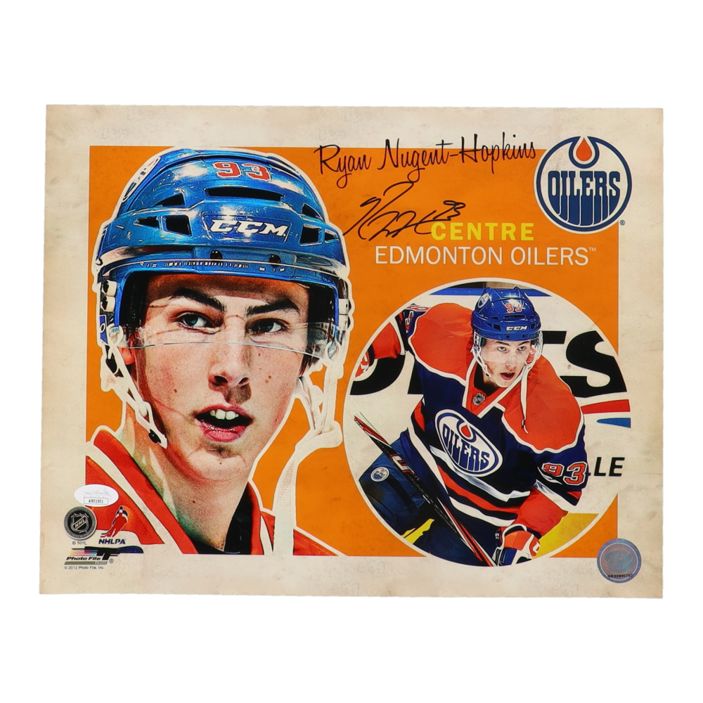 Ryan Nugent-Hopkins Signed Oilers 11x14 Photo (JSA) | Pristine Auction