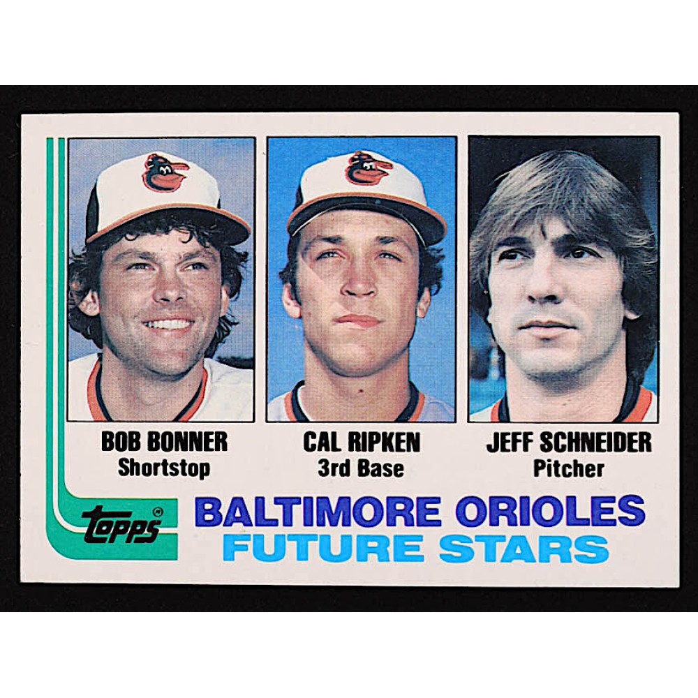 Bob Bonner   Cal Ripken Jr.   Jeff Schneider 1982 Topps #21 Rc 