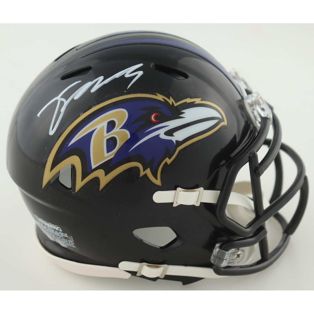 Zay Flowers Signed Ravens Speed Mini Helmet (Beckett) | Pristine Auction
