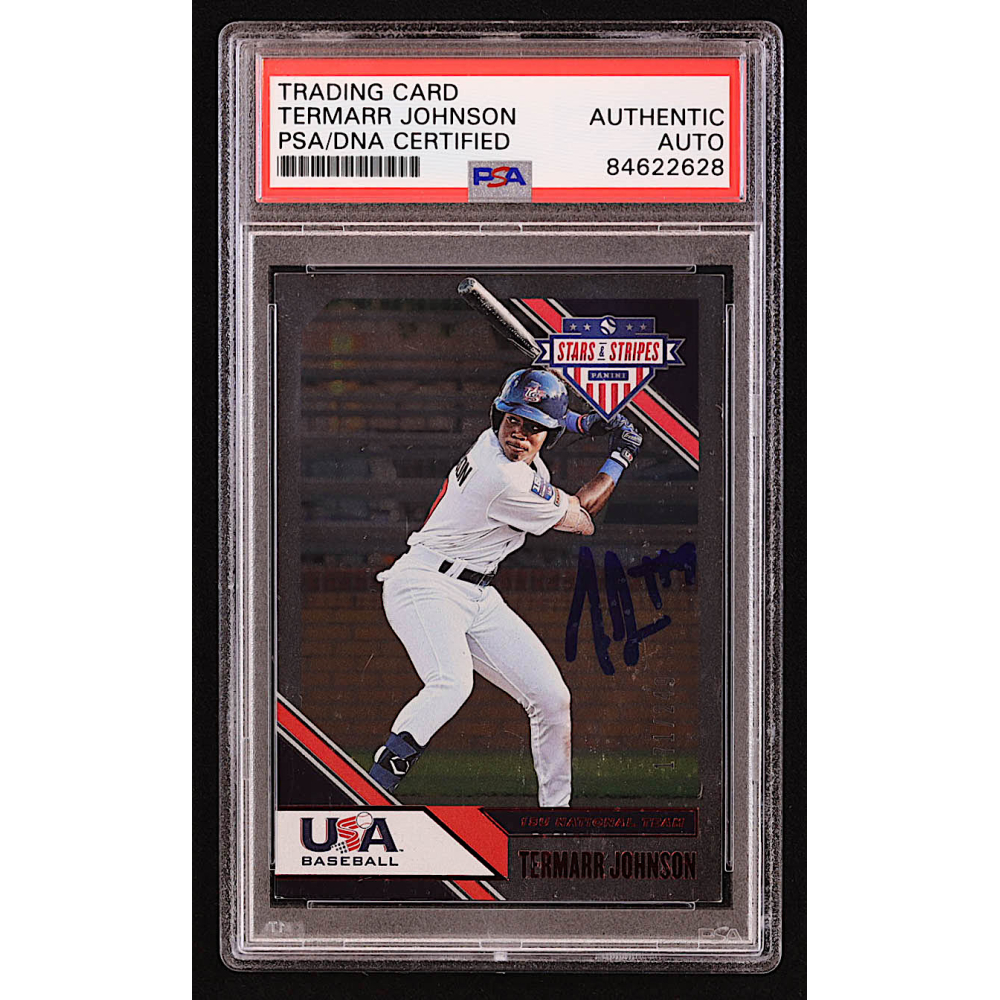 Termarr Johnson Signed 2020 USA Baseball Stars and Stripes Longevity ...