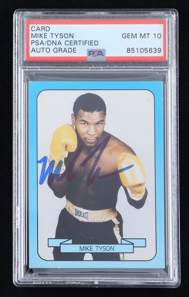 Mike Tyson Signed 1990 Living Legend Series 1 #18 (PSA | Autograph ...