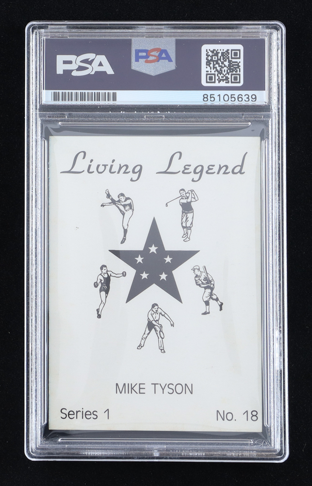 Mike Tyson Signed 1990 Living Legend Series 1 #18 (PSA | Autograph ...
