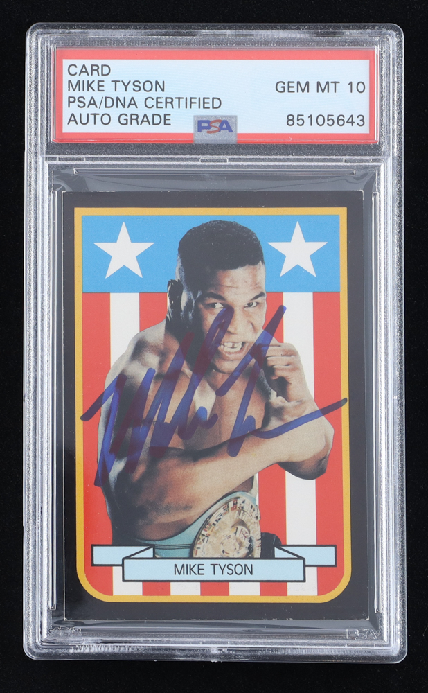 Mike Tyson Signed Custom Trading Card (PSA) | Pristine Auction