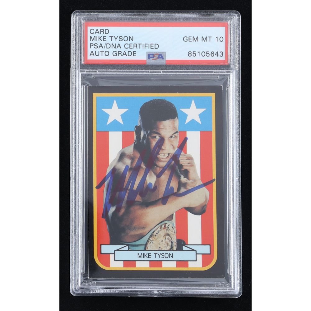 Mike Tyson Signed Custom Trading Card (PSA) | Pristine Auction