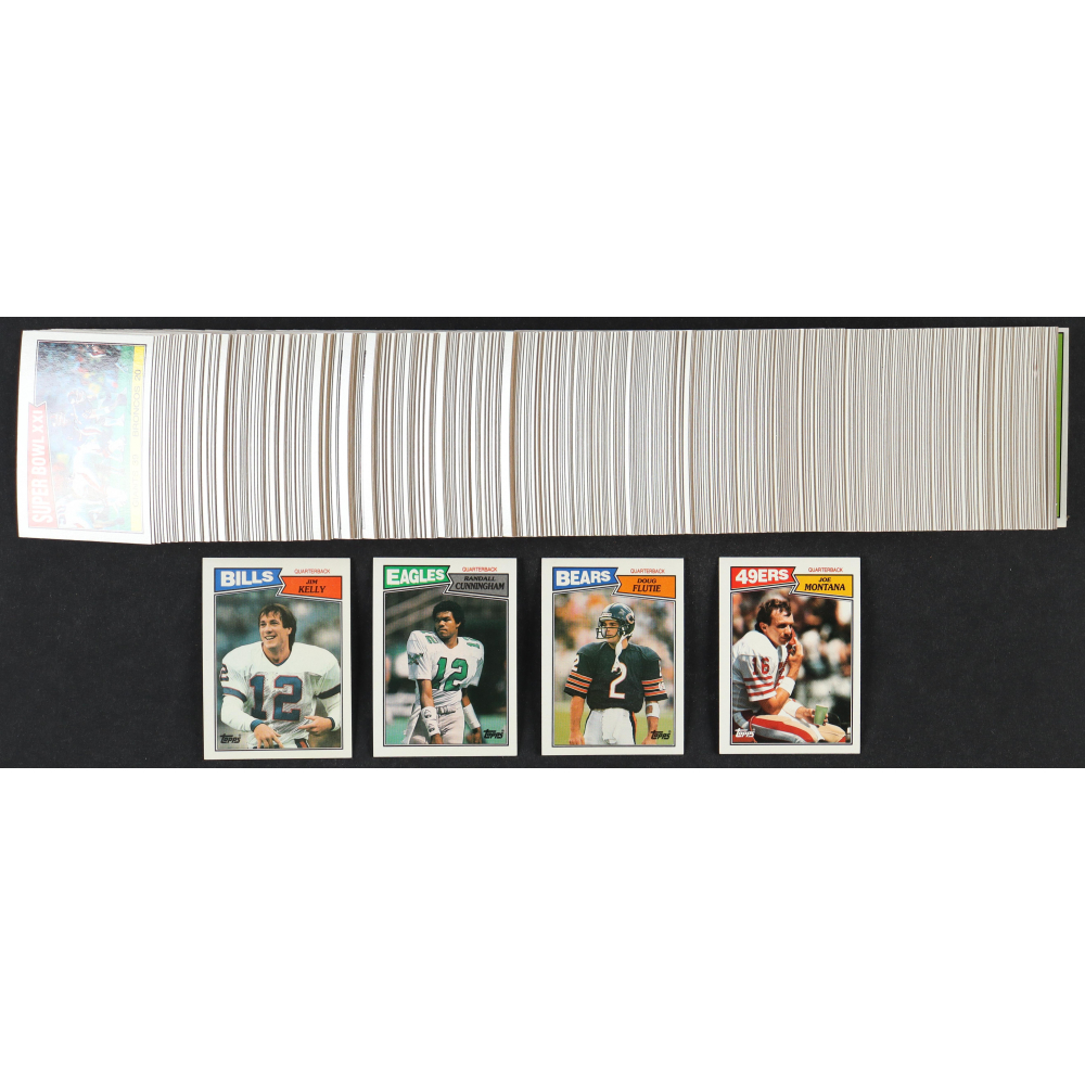 1987 Topps Complete Set of (396) Football Cards with Jim Kelly #362 RC ...