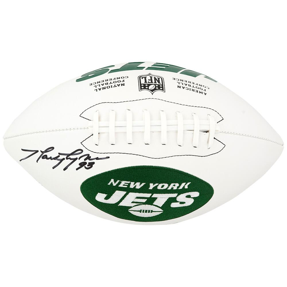 Marty Lyons Signed Jets Logo Football (Schwartz) | Pristine Auction