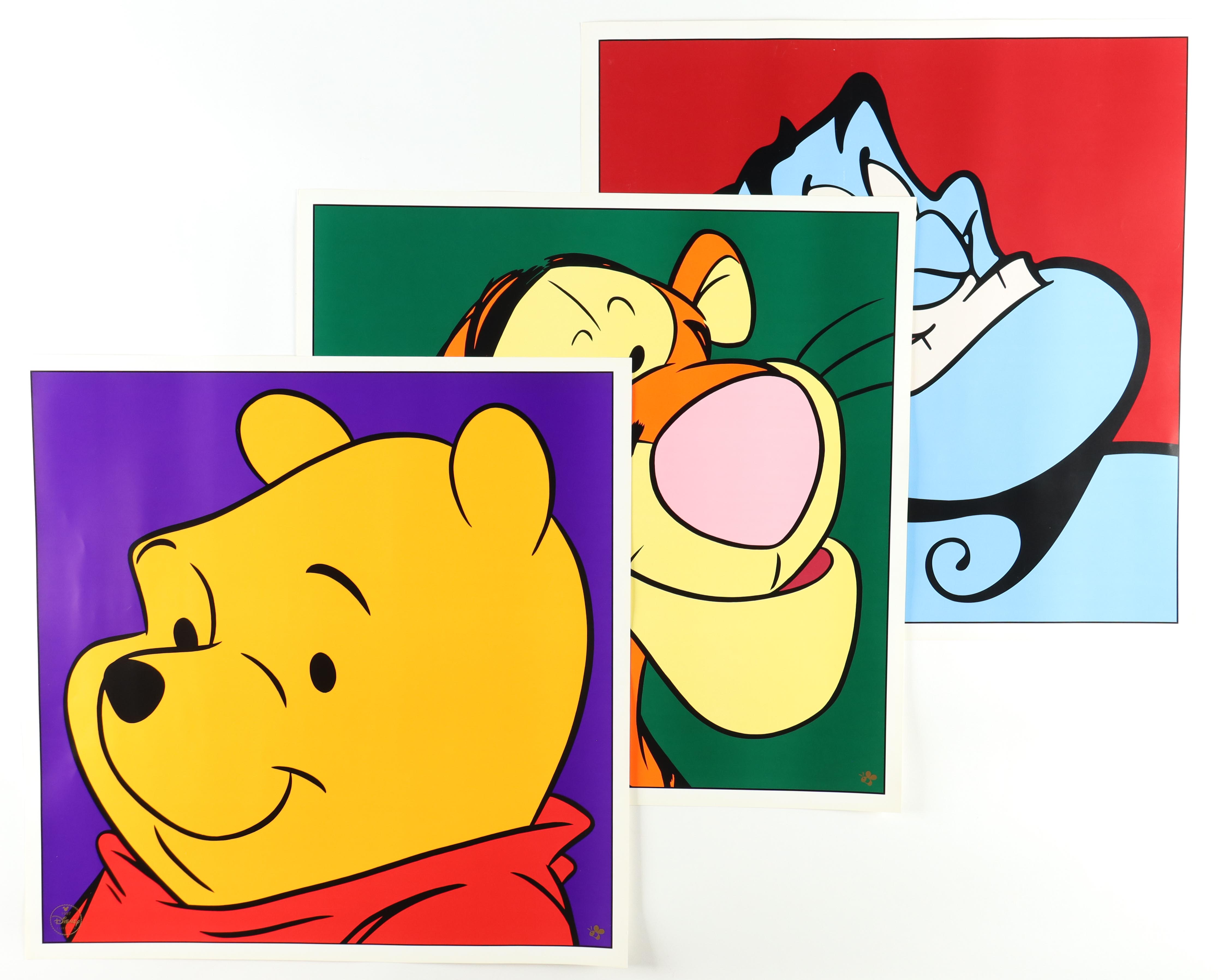 Set of (3) Disney's Movie Posters with "Winnie the Pooh", "Tiger ...