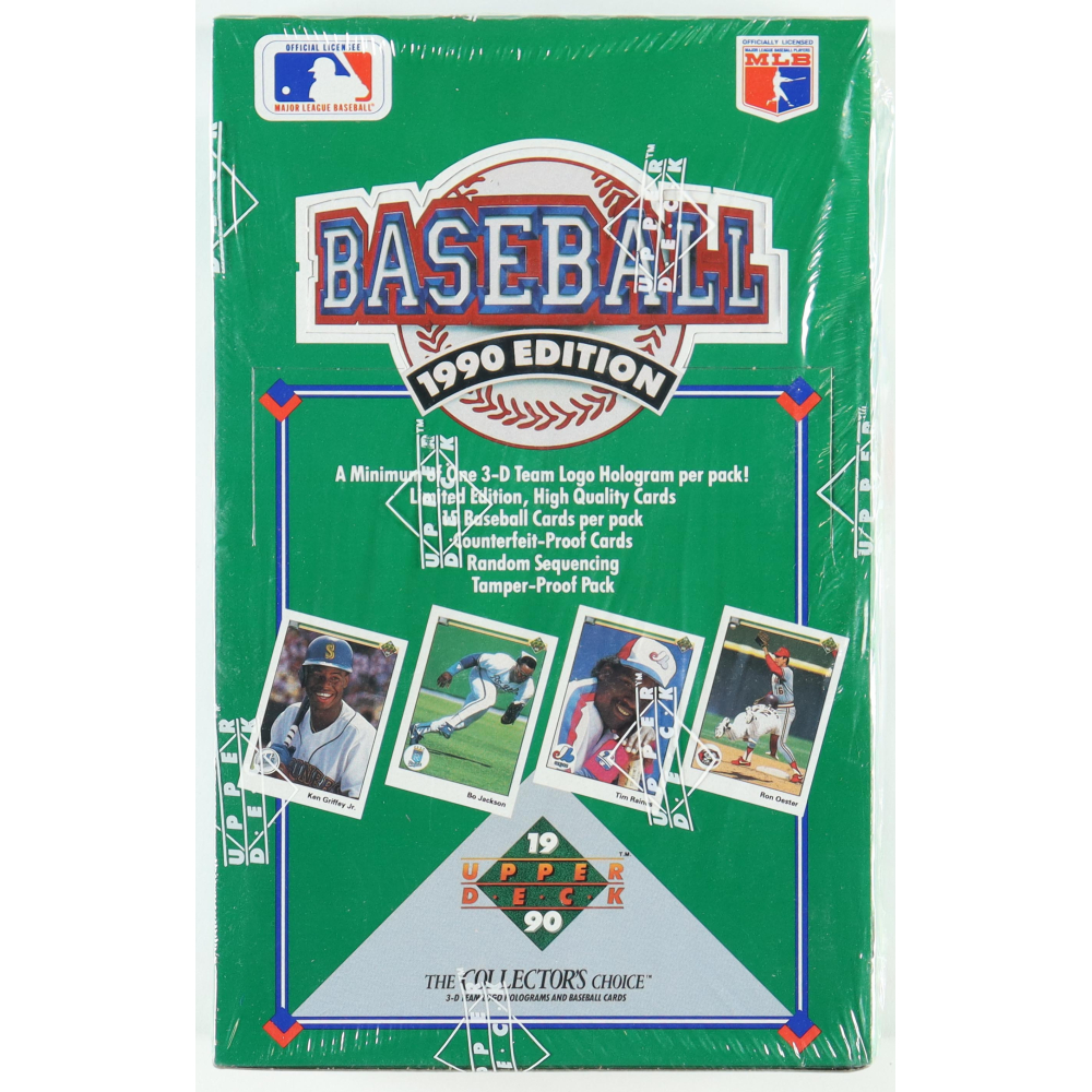 1990 Upper Deck Series 1 Baseball Wax Box With (36) Packs | Pristine ...