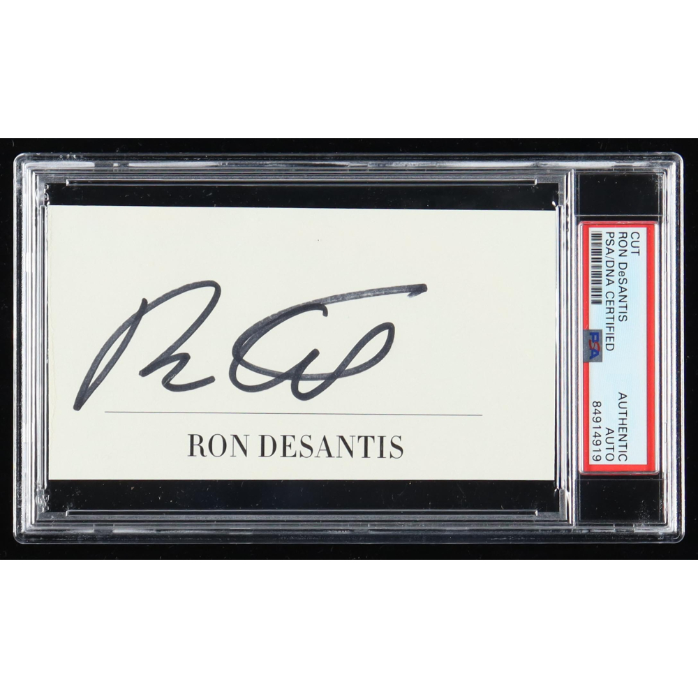 Ron DeSantis Signed Cut (PSA) | Pristine Auction