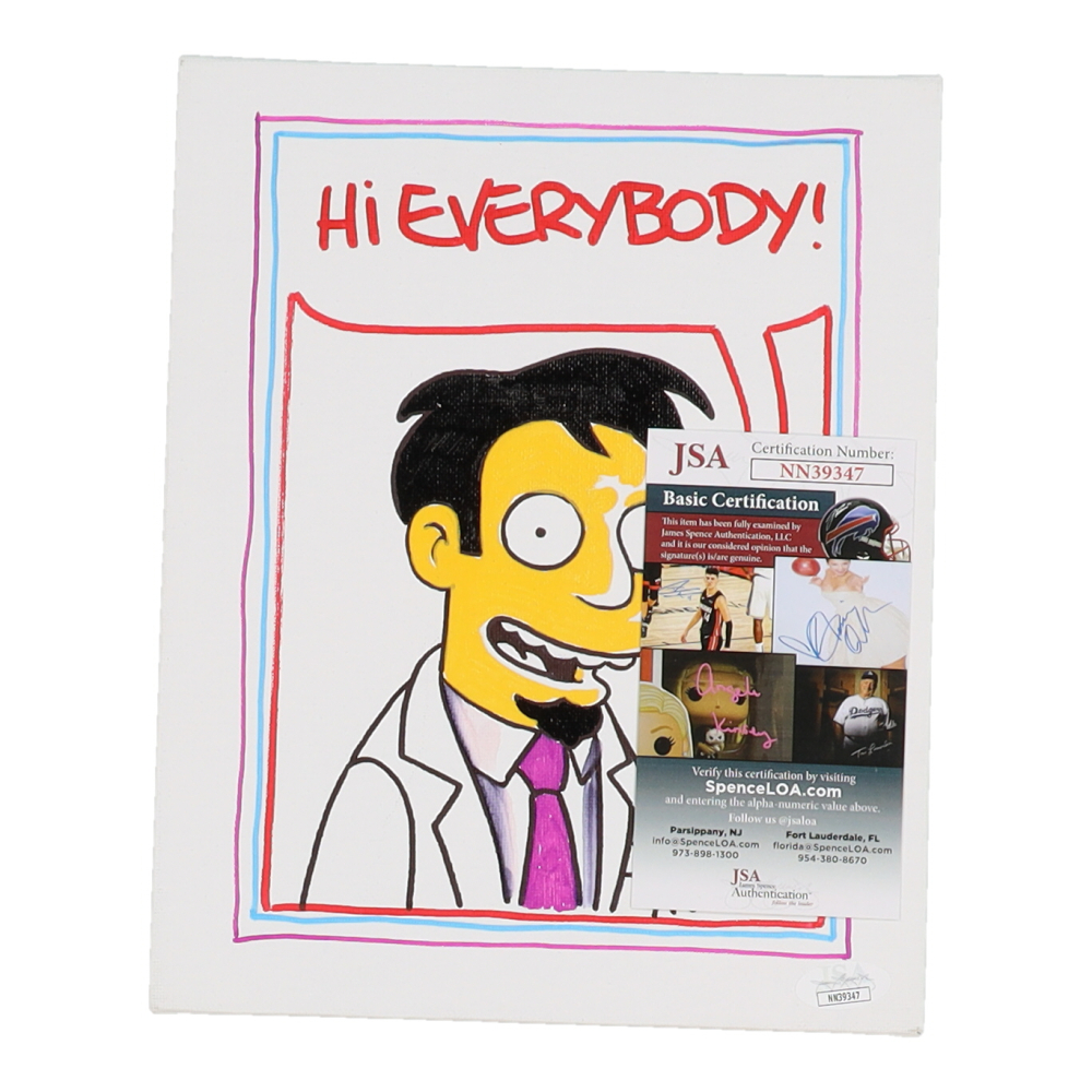 Tone Rodriguez Signed 8x10 "The Simpsons" Original Dr. Nick Sketch on ...
