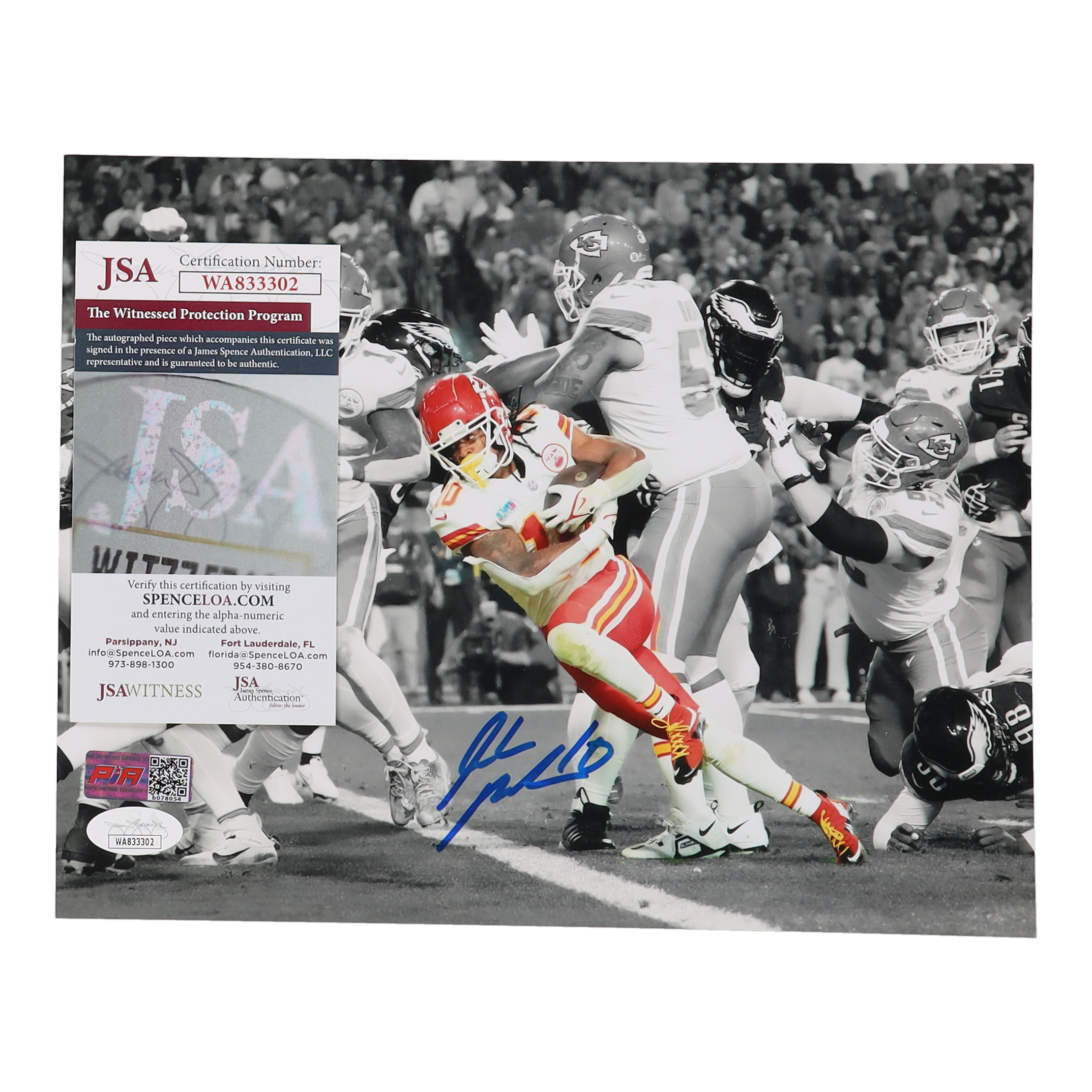 Isiah Pacheco Signed Chiefs 8x10 Photo (JSA) | Pristine Auction