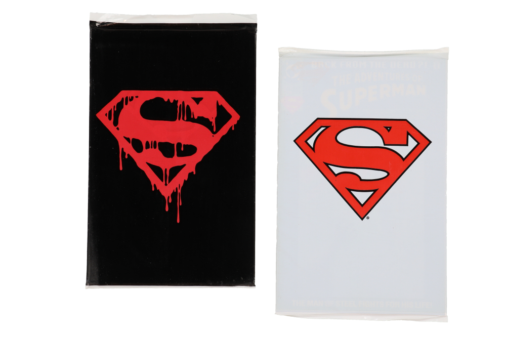 1992 "The Death of Superman" Complete Set of (2) Polybagged Issues with ...