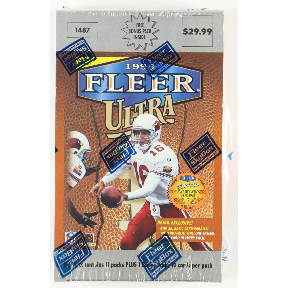 1998 Fleer Ultra Series 2 Football Hobby Box With (12) Packs | Pristine ...