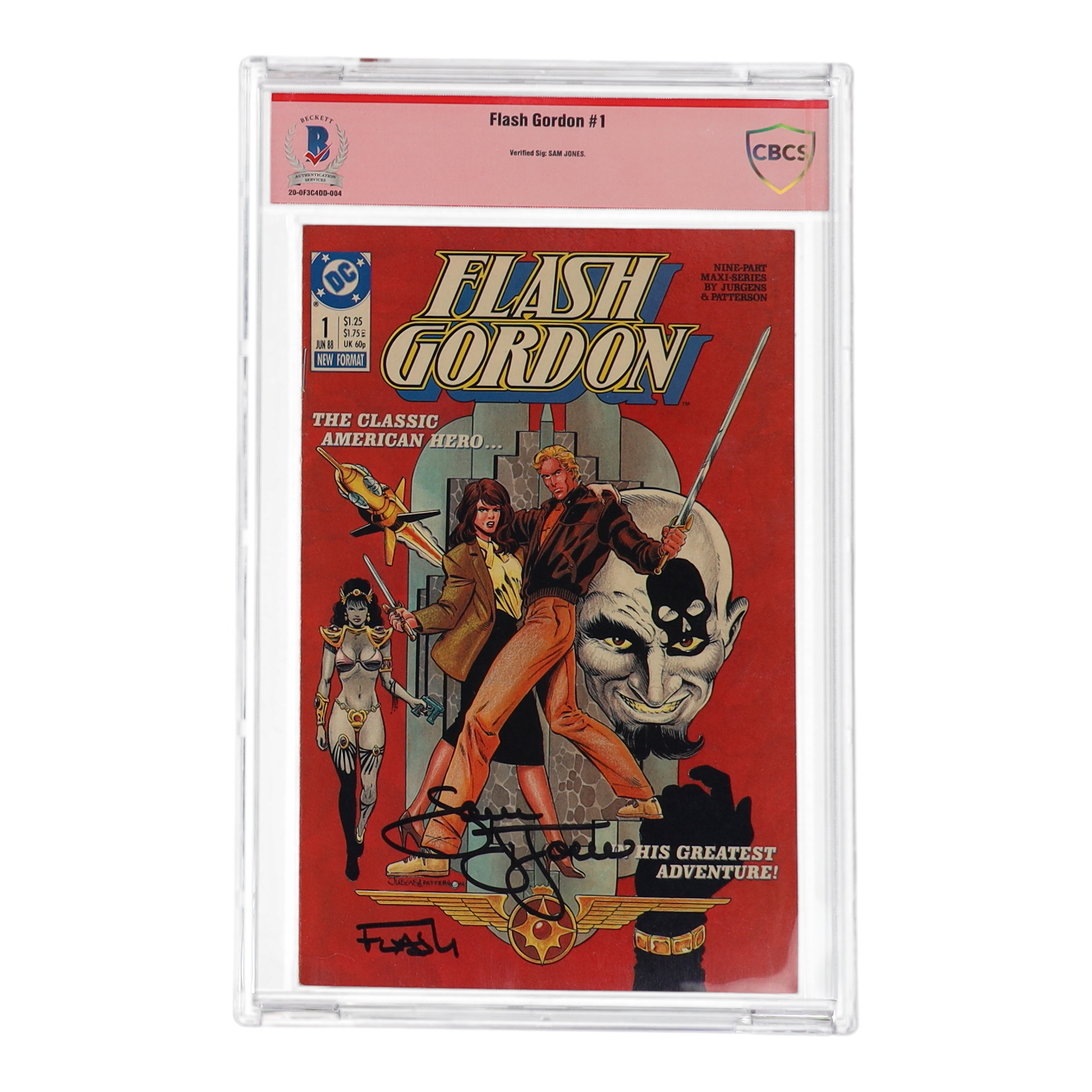 Sam J. Jones Signed 1988 "Flash Gordon" Issue #1 DC Comic Book (CBCS ...