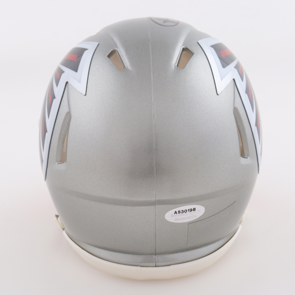 Andre Rison Signed Falcons Flash Alternate Speed Mini Helmet Inscribed ...