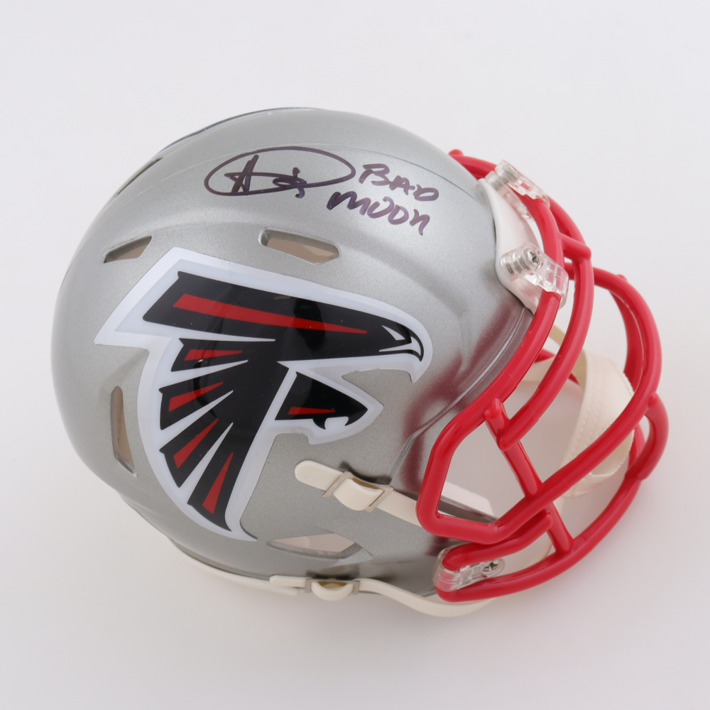 Andre Rison Signed Falcons Flash Alternate Speed Mini Helmet Inscribed ...