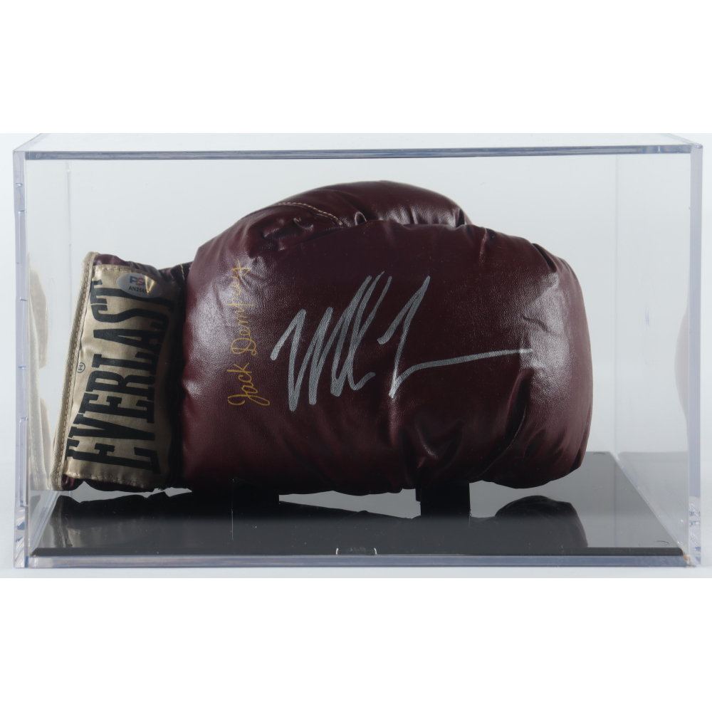 Mike Tyson Signed Vintage Everlast Jack Dempsey Model Boxing Glove with ...