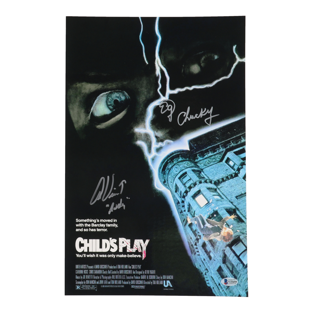 Alex Vincent & Ed Gale Signed "Child's Play" 11x17 Movie Poster Photo ...