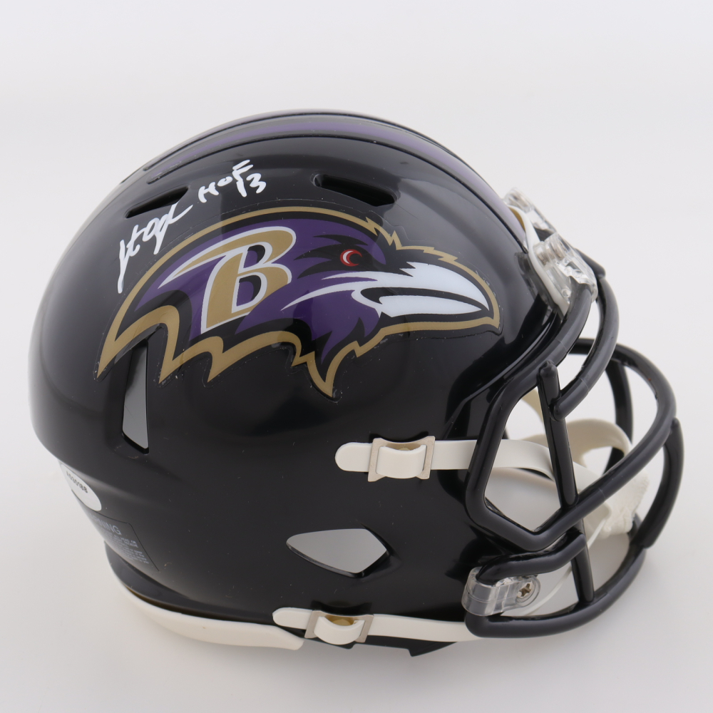 Jonathan Ogden Signed Ravens Speed Mini Helmet Inscribed "HOF 13 ...