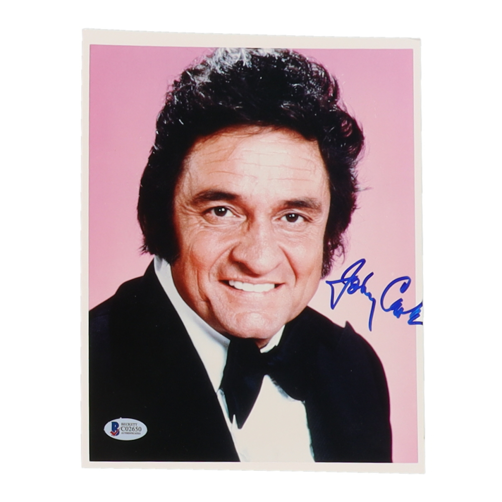 Johnny Cash Signed 8x10 Photo (Beckett) | Pristine Auction
