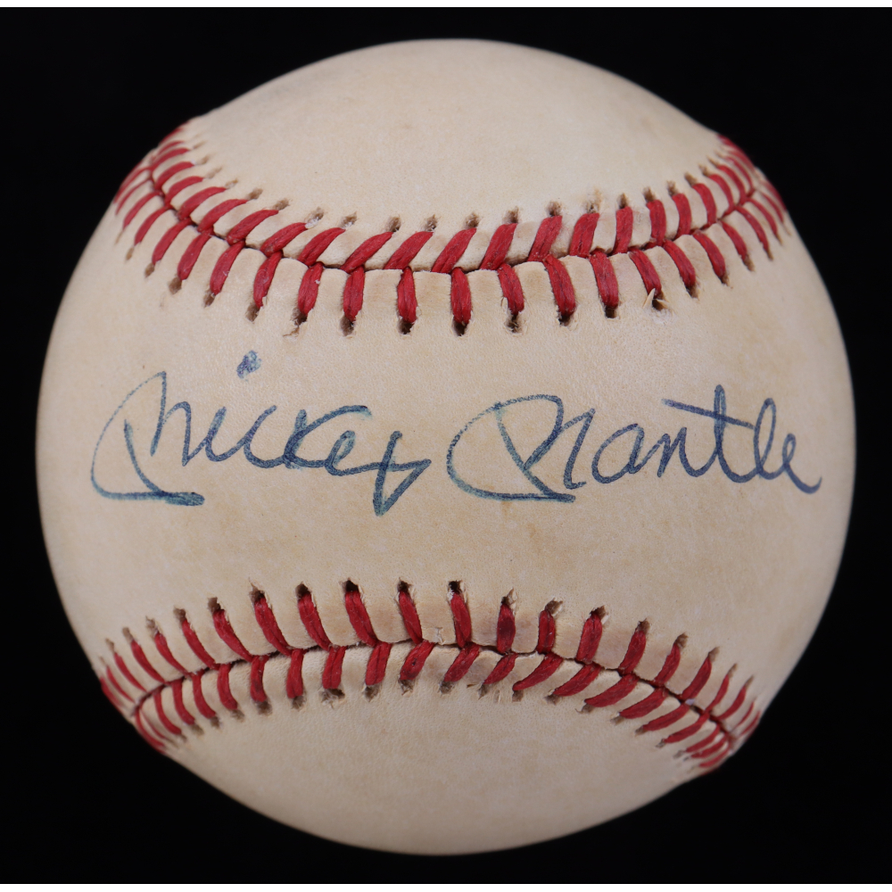 Mickey Mantle Signed OAL Baseball with Bold Sweet-Spot Signature ...