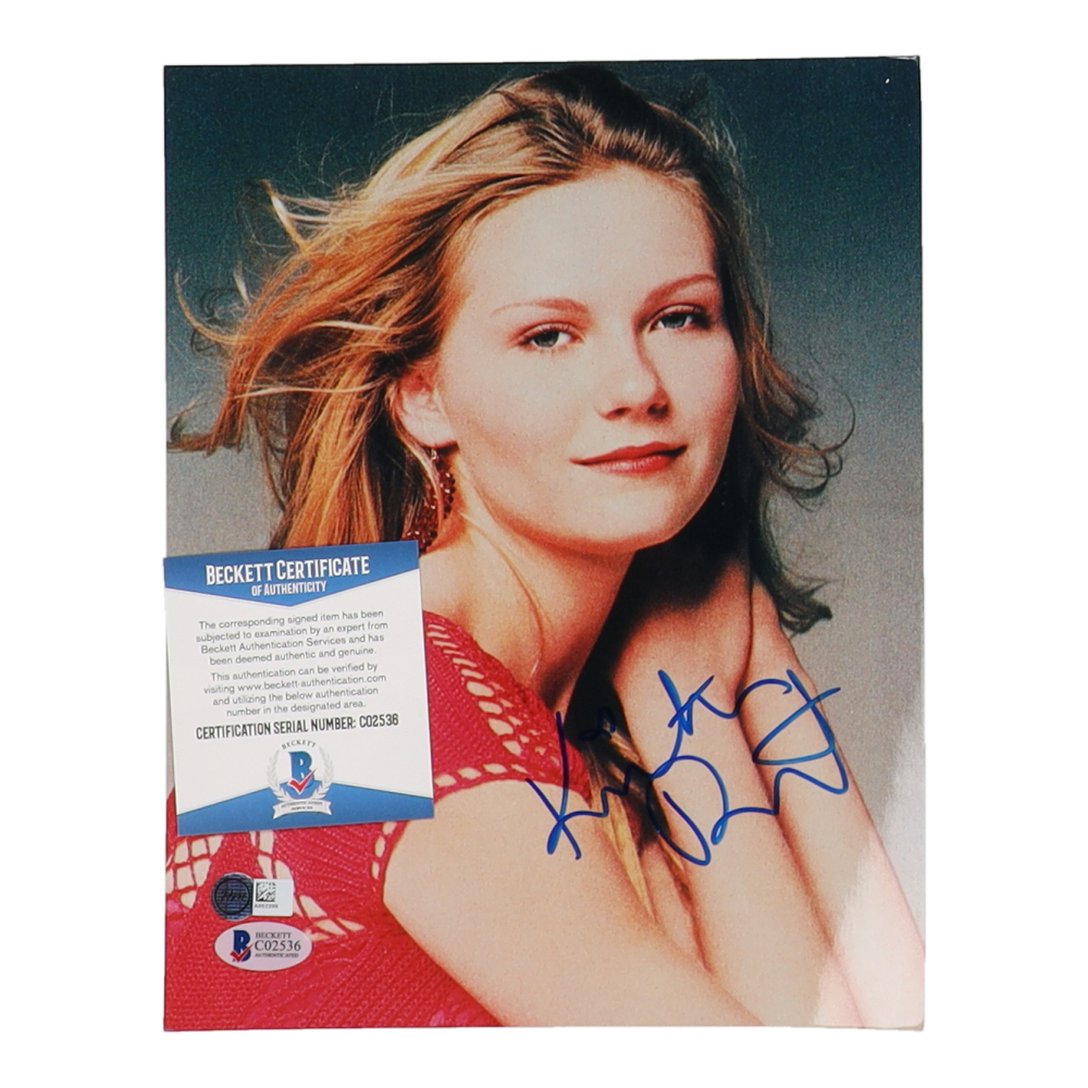 Kirsten Dunst Signed 8x10 Photo (Beckett) | Pristine Auction