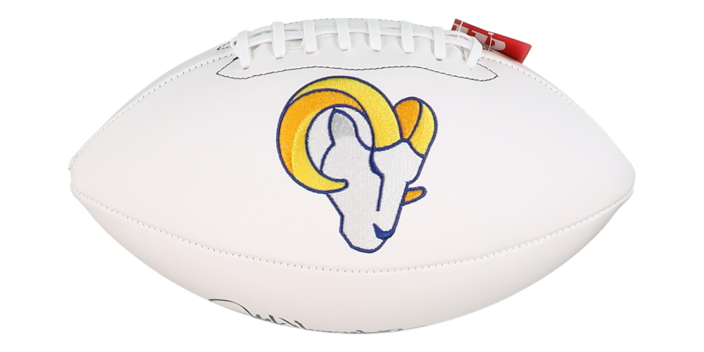 Jack Youngblood Signed Rams Logo Football Inscribed "HF 01" (Schwartz ...