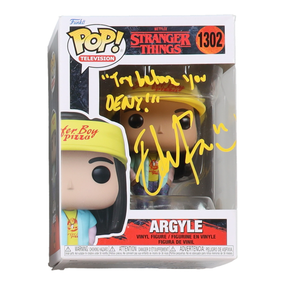 Eduardo Franco Signed "Stranger Things" #1302 Argyle Funko Pop! Vinyl ...