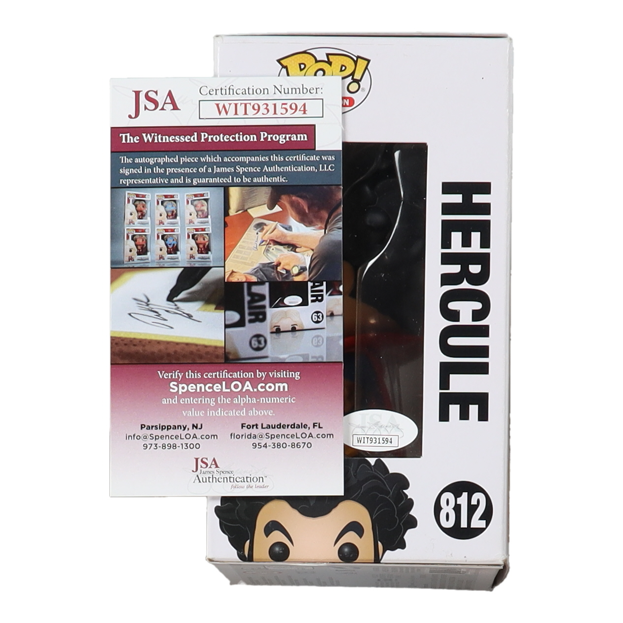 Chris Rager Signed "Dragon Ball Super" #812 Hercule Funko Pop! Vinyl ...