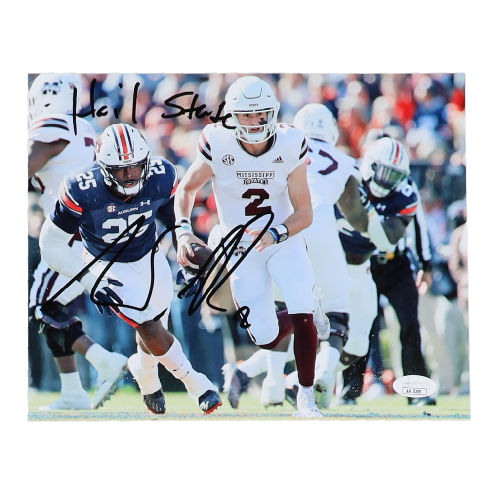Will Rogers Signed Mississippi State Bulldogs 8x10 Photo Inscribed ...