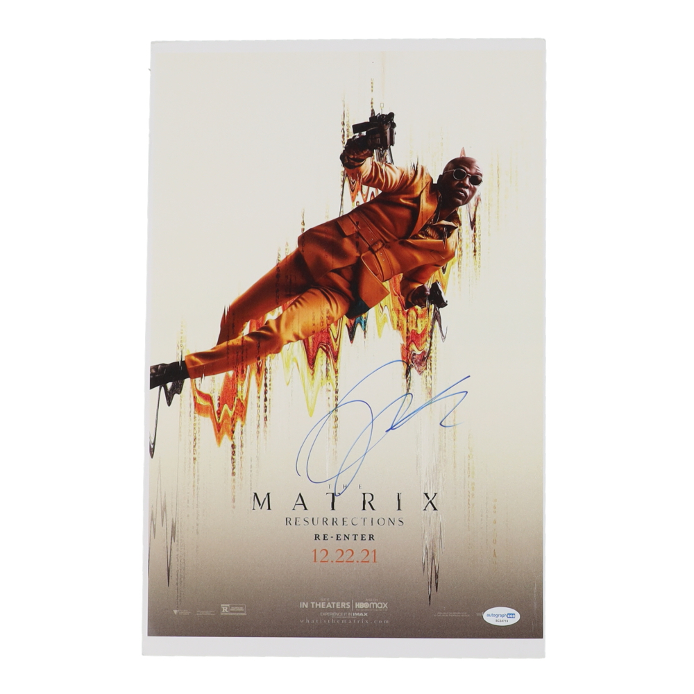 Yahya Abdul-Mateen II Signed "The Matrix Resurrections" 11x17 Movie ...