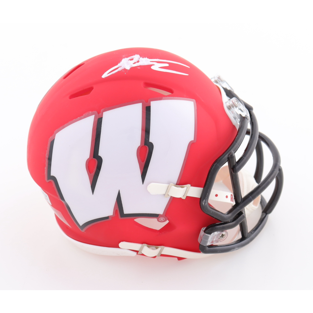 Jonathan Taylor Signed Wisconsin Badgers AMP Alternate Speed Mini ...