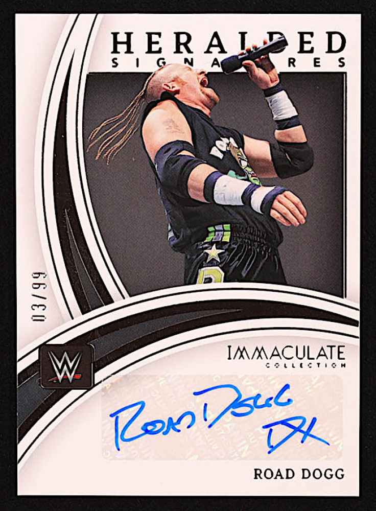 Road Dogg 2022 Immaculate Collection WWE Heralded Signatures #HSRDG #03/99 | Pristine Auction