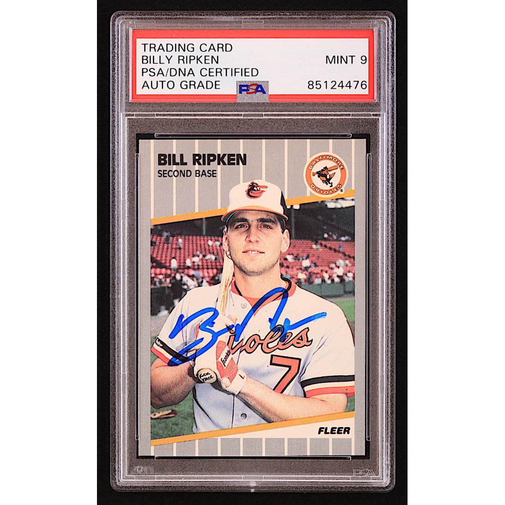 Bill Ripken Signed 1989 Fleer #616A / F*** Face Written on Knob of Bat ...