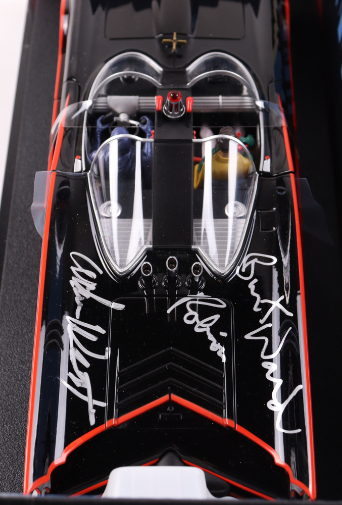 Adam West & Burt Ward Signed Diecast 1:18 Scale Batman 1966 Batmobile ...