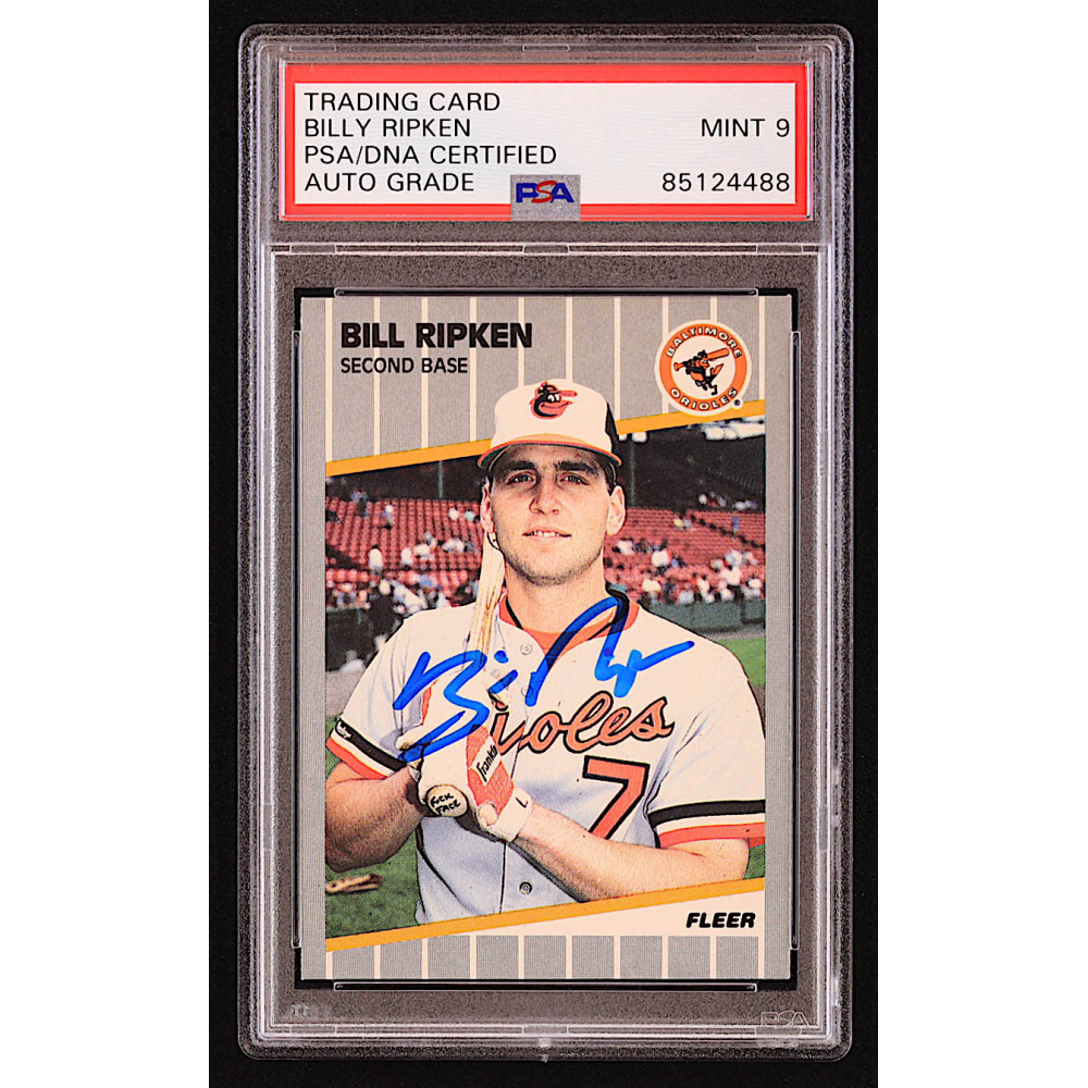 Bill Ripken Signed 1989 Fleer #616A / F*** Face Written on Knob of Bat ...