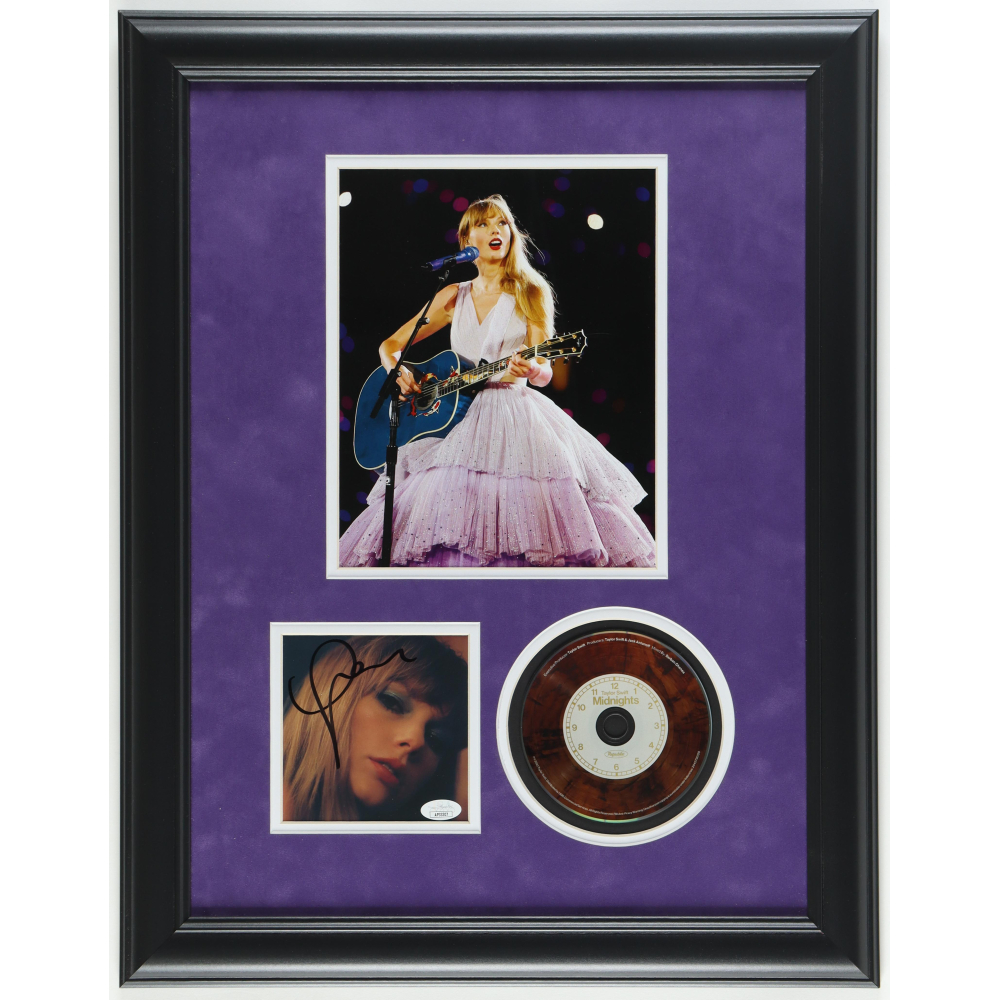 Taylor Swift Signed Custom Framed "Midnights" CD Booklet Display (JSA ...