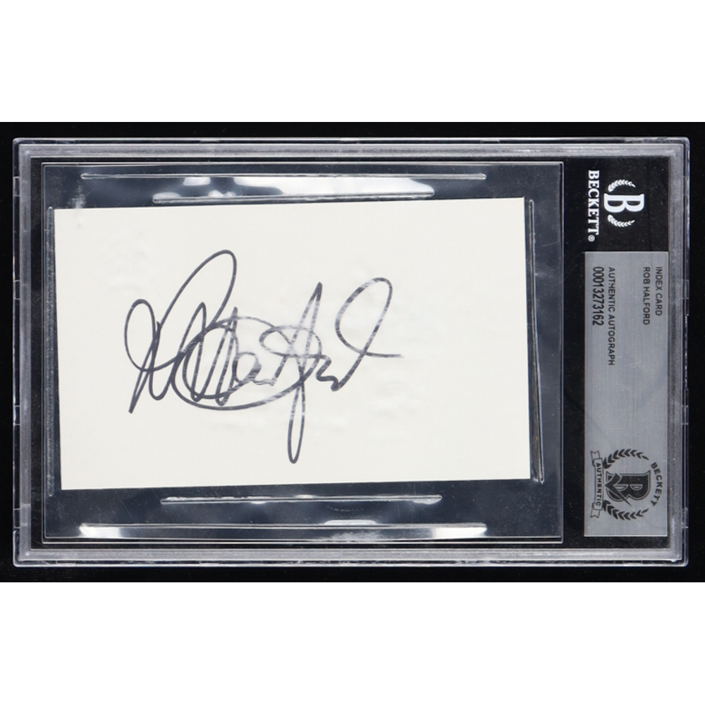 Rob Halford Signed Cut (BGS) | Pristine Auction